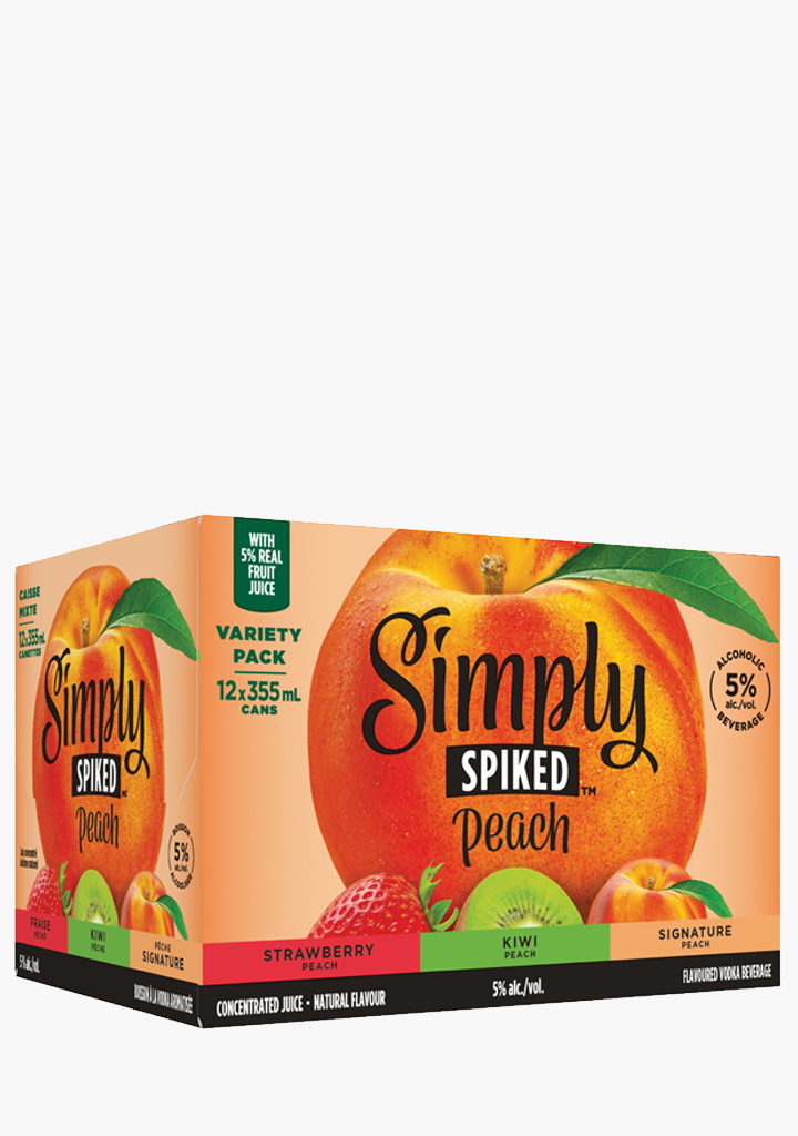 Simply Spiked Peach Mix Pack - 12x355ML – Willow Park Wines & Spirits