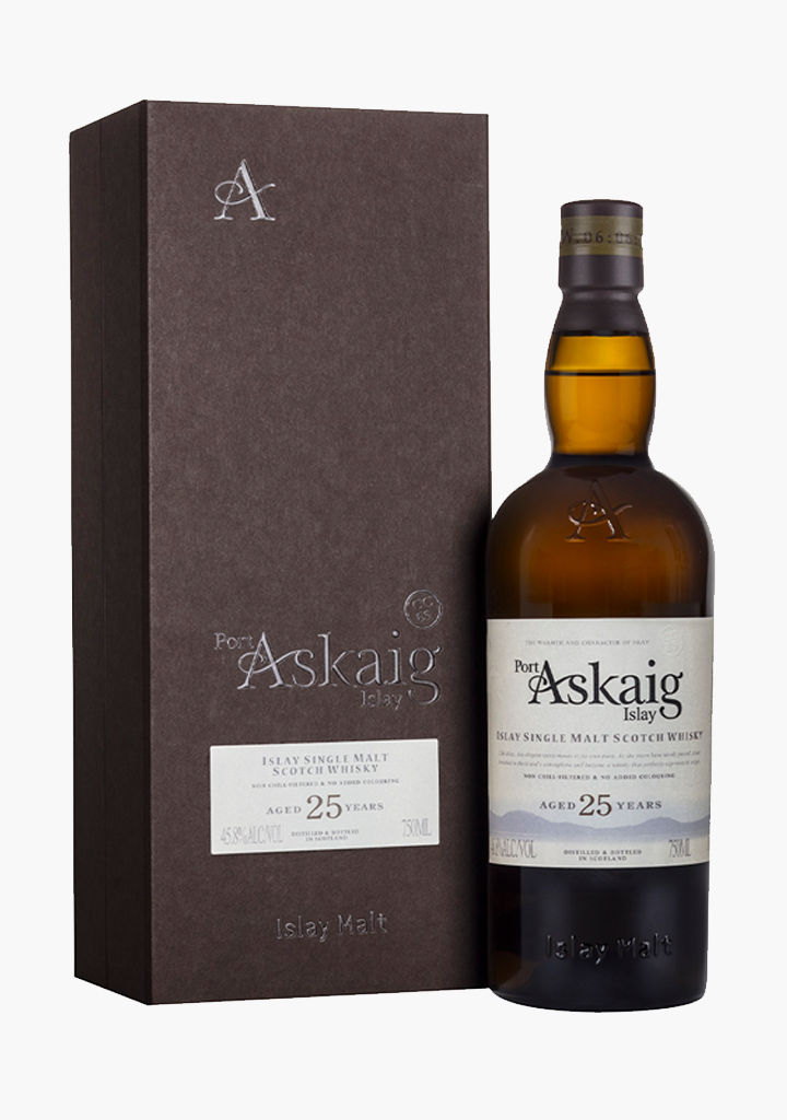Port Askaig Islay 25 Year Old Single Malt Scotch Whisky – Willow Park ...