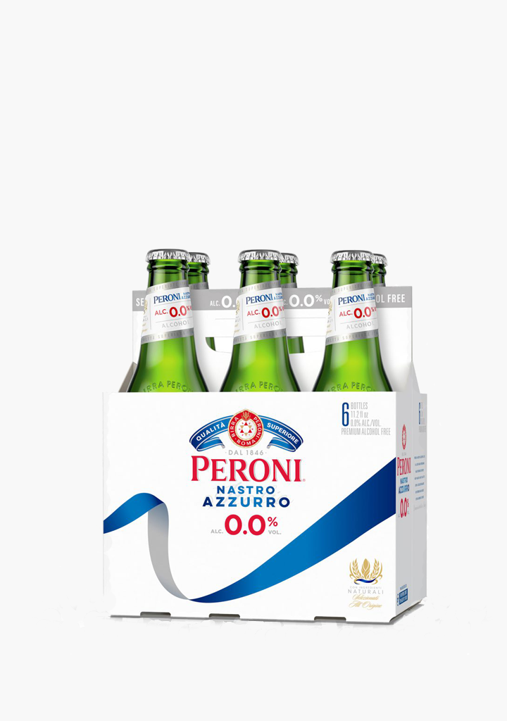 Peroni Nastro Azzurro 0.0% 6 x 330ML – Willow Park Wines & Spirits