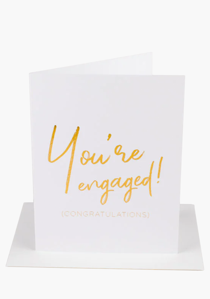 Wrinkle & Crease Card - You're Engaged