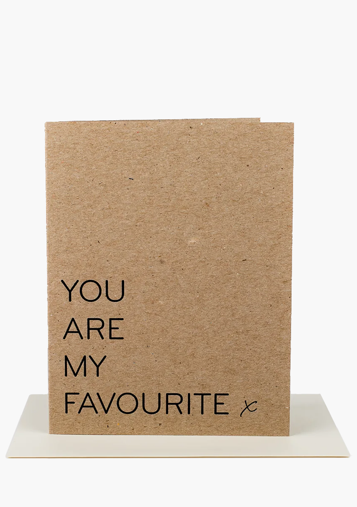 Wrinkle & Crease Card - My Favourite