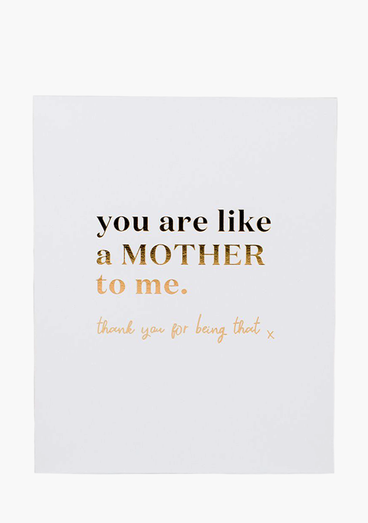 Wrinkle & Crease Local Greeting Card - Like A Mother