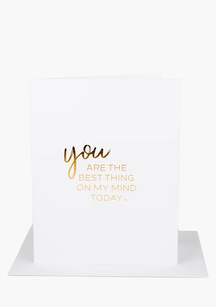 Wrinkle & Crease Local Greeting Card - Best Thing On My Mind