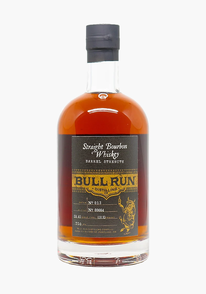 Bull Run Distillery Barrel Strength Bourbon Whiskey