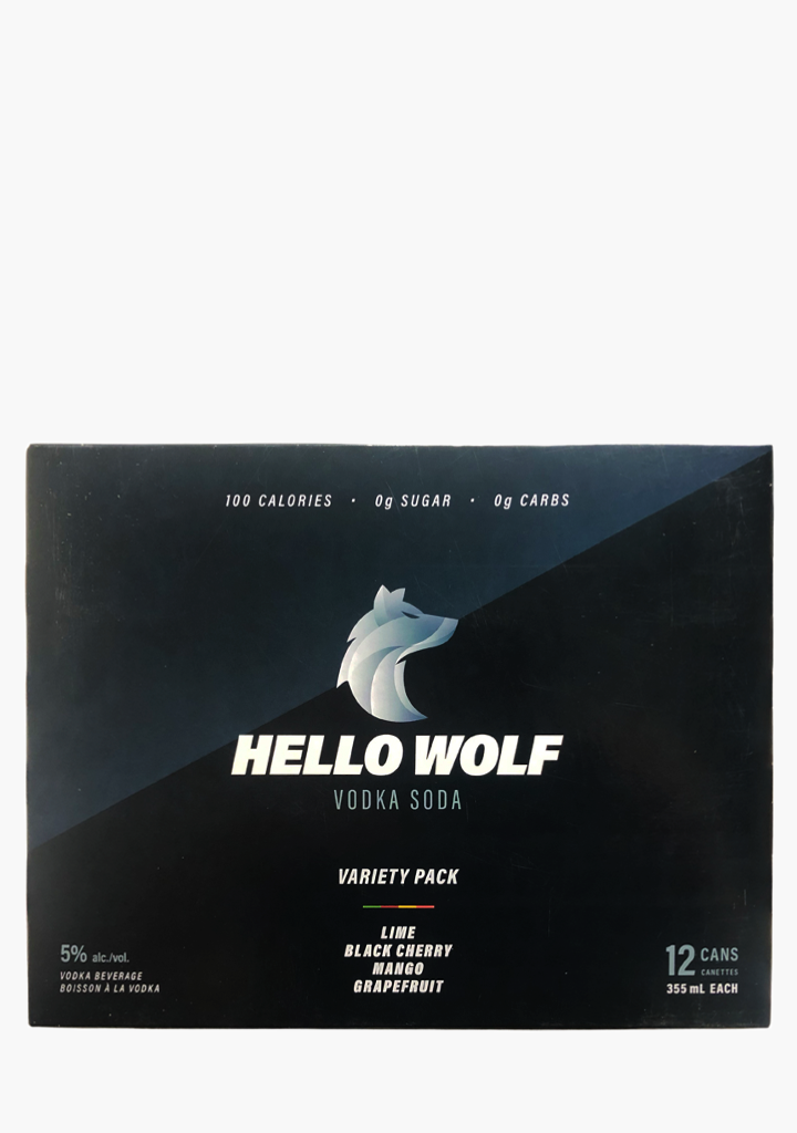 Hello Wolf Vodka Soda Variety Pack - 12 x 355ML – Willow Park Wines ...