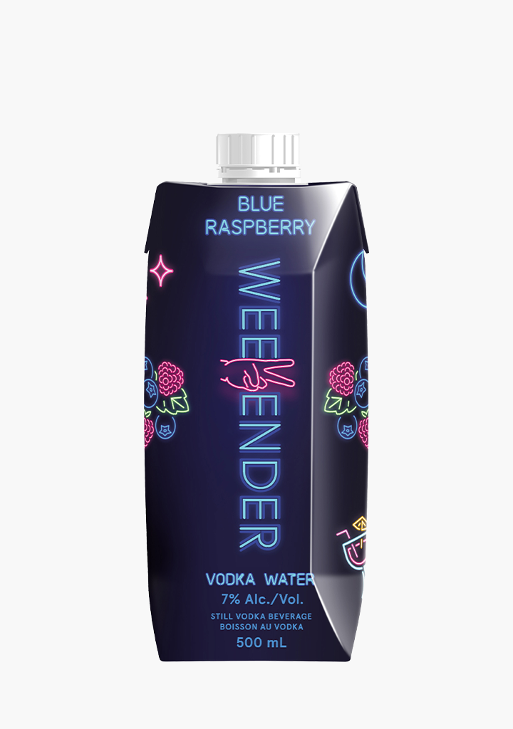 Weekender Blue Raspberry Vodka Water – Willow Park Wines & Spirits