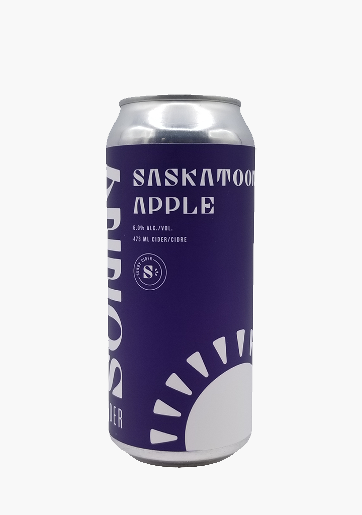 SunnyCider Saskatoon Apple Cider - 4 X 473ML – Willow Park Wines & Spirits